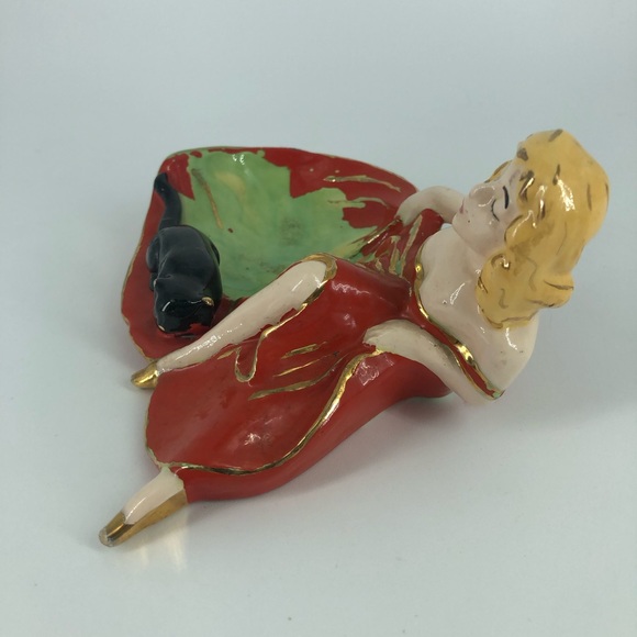 unbranded | Accents | Vintage Risqu Pinup Girl Cat And Surprise Trinket ...